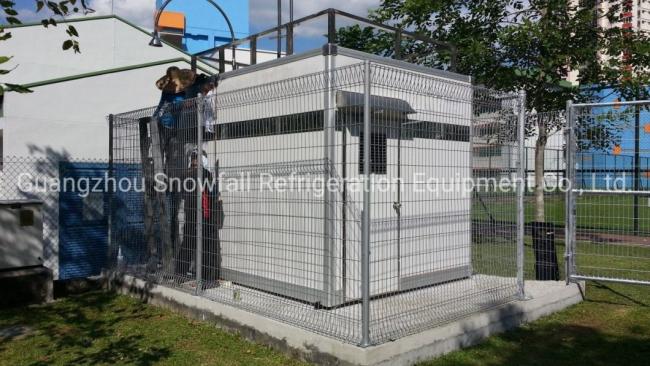 Movable warehouse container with thermal insulation