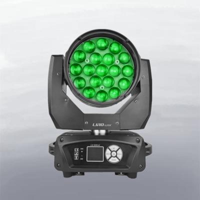 Cina 19*15W RGBW Stage Wash Lighting LED Moving Head Zoom 16/24 Canali in vendita