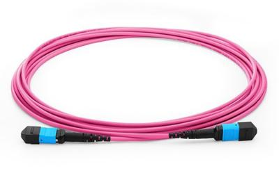 Cina I cavi della toppa della fibra del connettore OM3 di MTP/MPO, la toppa OM3 conduce 850 l'attenuazione di nanometro -3.5dB/Km in vendita