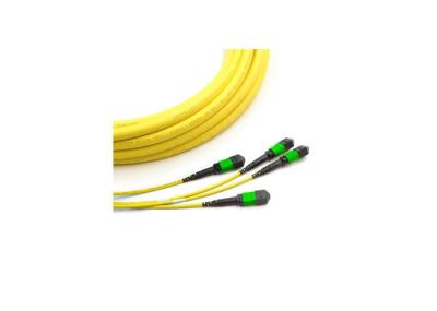 Cina Multi spinta della fibra sul cavo del tronco di MPO, cavo a fibre ottiche di singolo modo MPO 24 configurabile in vendita