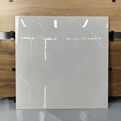 Cina Alte piastrelle per pavimento lucide della porcellana di Gray Nature Texture Glazed Polished 600*600mm in vendita