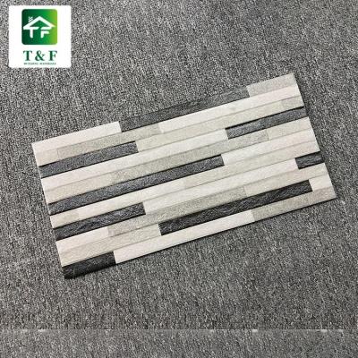 Cina Piastrelle di ceramica lustrate esteriori Coloreee bianco della miscela nera 20 x 40 in vendita