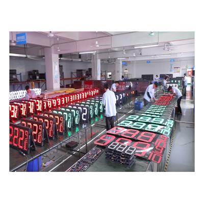 China 16-Zoll-LED-Gasschildschirm zeigt digitale Nummernschilder mit 8