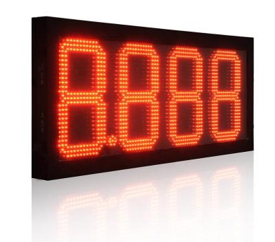 China El cartel de la gasolinera con pantalla de gas con tamaño de panel de 6-72 pulgadas y resolución de 150W en venta