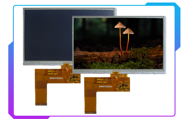 7.0 40 pin tft display 800x480 with touchscreen