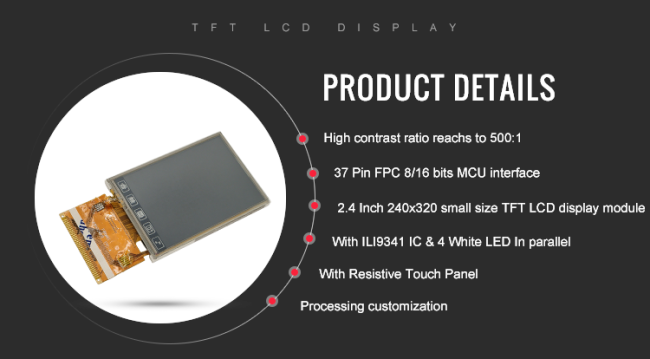 display lcd tft 2.4