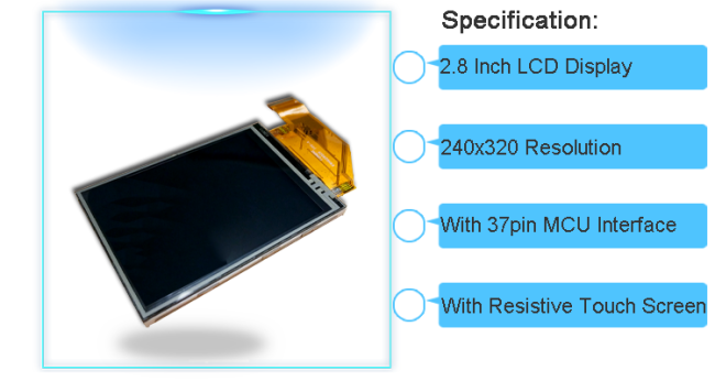 2.8 inch spi touch screen module tft interface 240 * 320