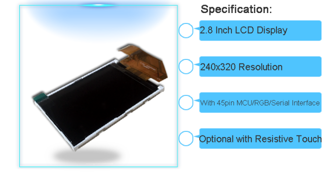 2.8 inch lcd display