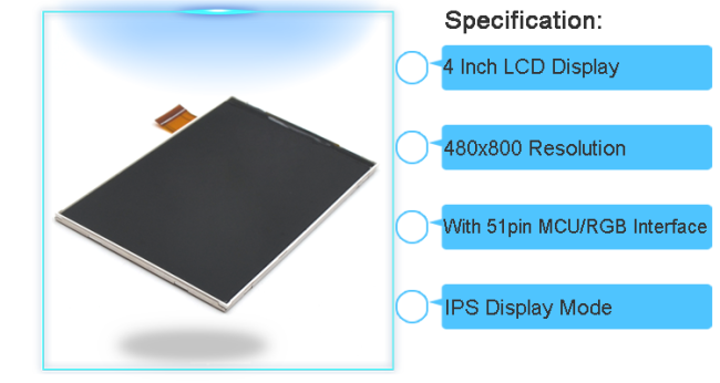 4 inch tft display
