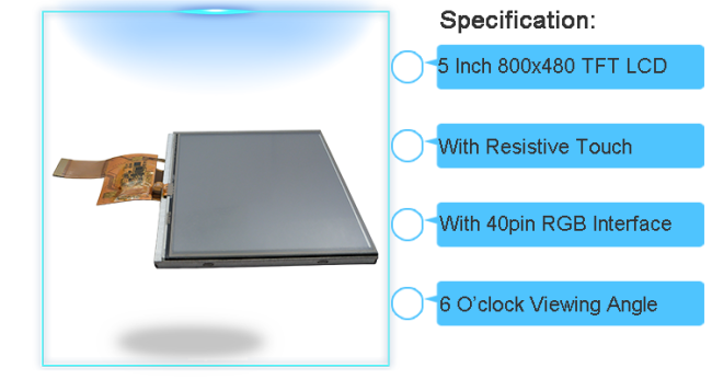 tft lcd 5 inch