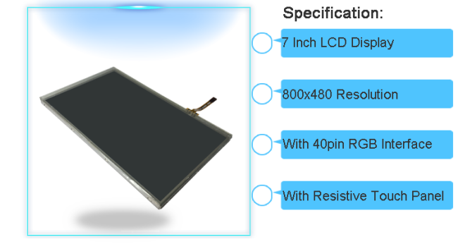 800x480 40 pin