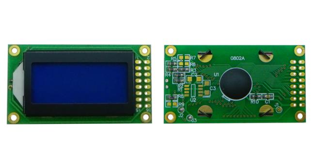 8 * 2 lcd display