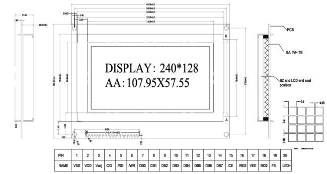 8 bit lcd panel