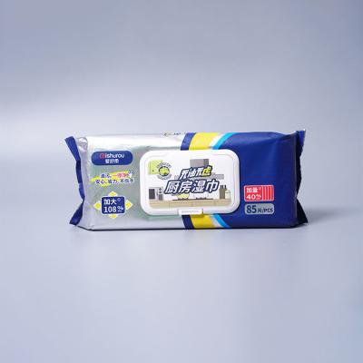 Cina 85pcs Pulizia superficiale usa e getta Pulizia cucina asciugamani bagnati Pulizia superficiale sporca Cucina asciugamani bagnati in vendita
