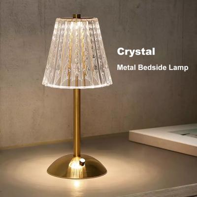 Cina Metallo Crystal Bedside Lamps For Bedroom di colore della luce notturna 3 del lato del letto del CE in vendita