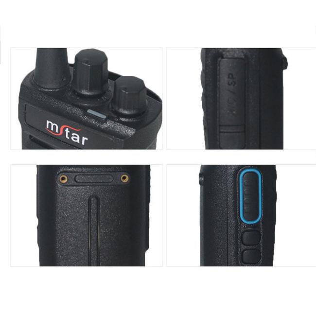 Mstar M-298 Outdoor Dustproof Mini UHF Security Radio Intercom Walkie Talkie Convenient Black Li-ion 16 Handheld 1 ~ 50 Layers