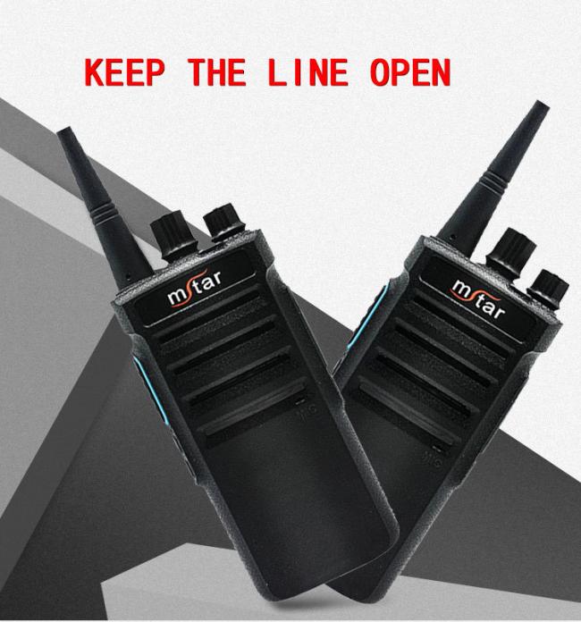 Mstar M-298 Outdoor Dustproof Mini UHF Security Radio Intercom Walkie Talkie Convenient Black Li-ion 16 Handheld 1 ~ 50 Layers