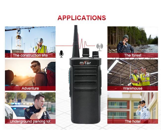 Mstar M-298 Outdoor Dustproof Mini UHF Security Radio Intercom Walkie Talkie Convenient Black Li-ion 16 Handheld 1 ~ 50 Layers