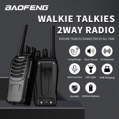 中国 バオフェンBF-888SプラスUHFウォーキートーク 3-5kmの範囲 販売のため