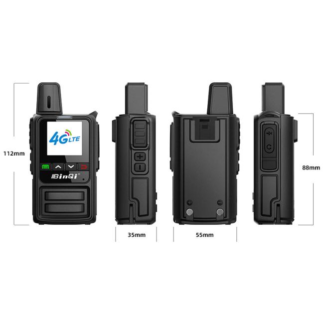 BinQi BQ-360EU 4G Walkie Talkie GPS Long Range 5000km LTE Two-Way Radio Wireless Walkie Talkie 4G POC Mini Sim Card Global PTT
