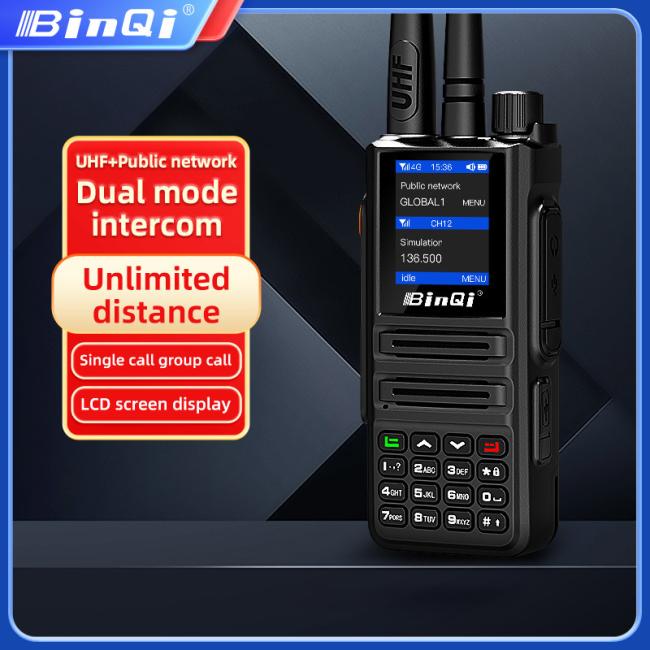 BinQi BQ-889A Poc Radio UHF 4G LTE Handheld Walkie Talkie High Volume GPS Zello WiFi for Android Cover 5000KM Global Long Range