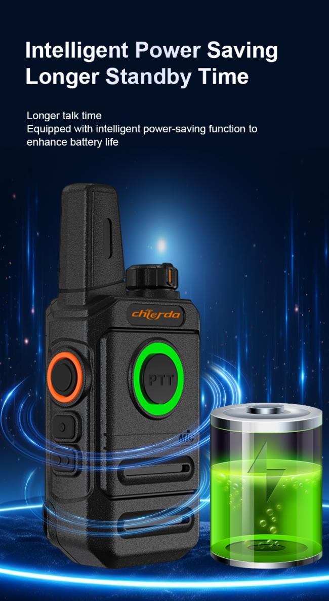 Chierda TC28 Walkie Talkie angled view