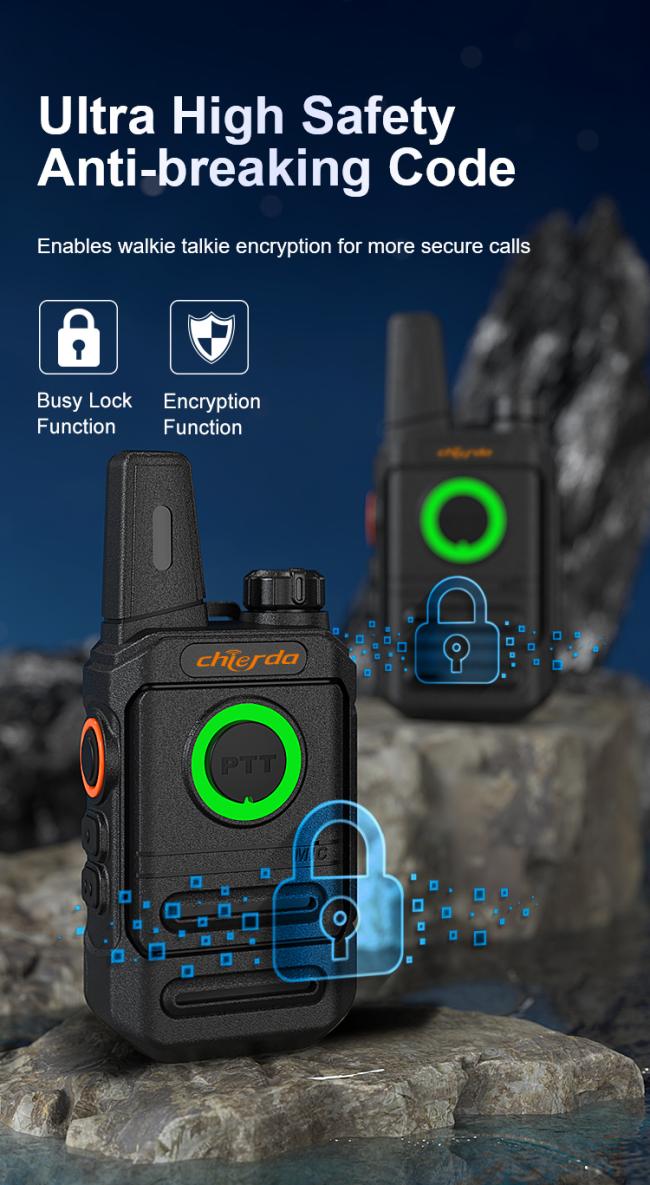 Chierda TC28 Walkie Talkie with accessories