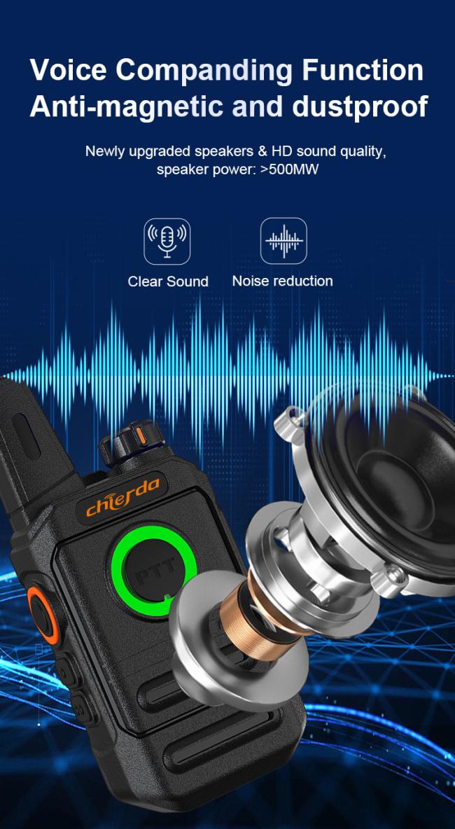 Chierda TC28 Walkie Talkie back view