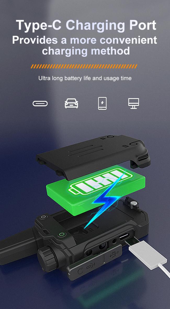 Chierda TC28 Walkie Talkie front view