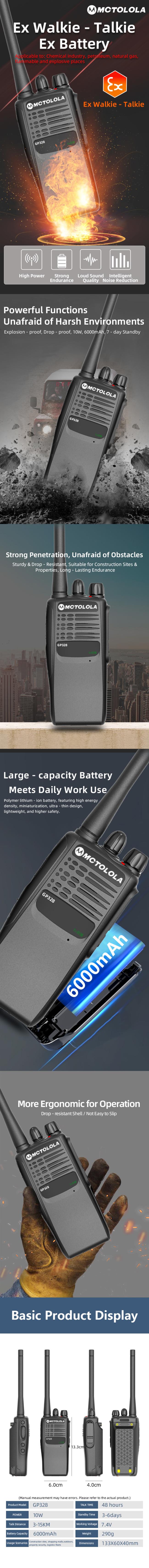 GP328 UHF Professional Walkie Talkie