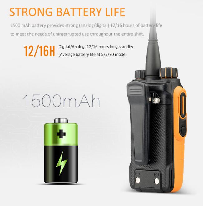 Hytera BD618 Walkie-Talkie with headset