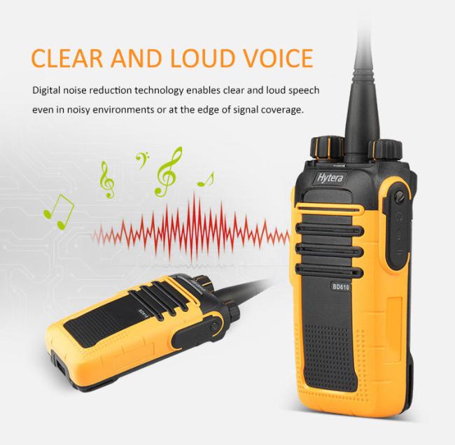 Hytera BD618 Walkie-Talkie back view