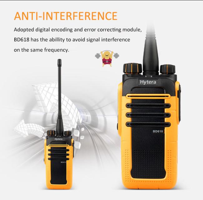 Hytera BD618 Walkie-Talkie with accessories