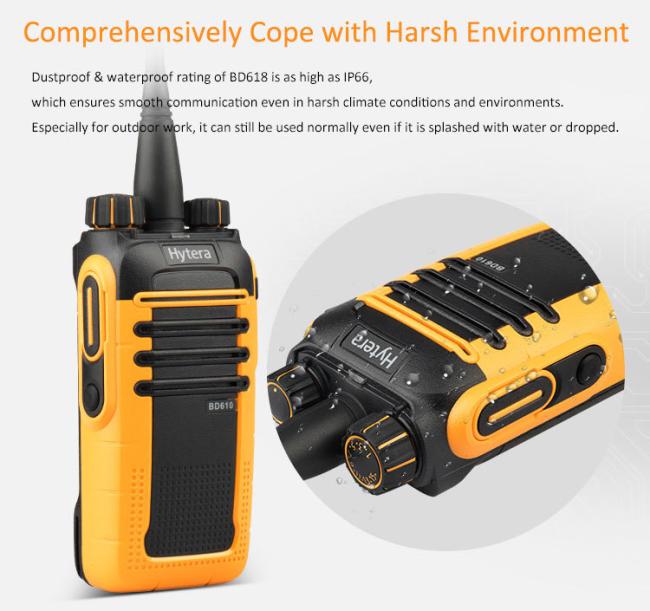Hytera BD618 Walkie-Talkie in use
