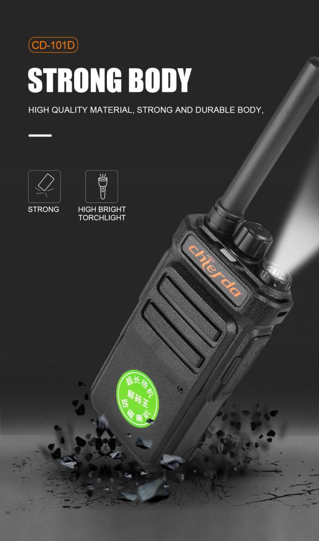 Chierda CD101F Plus walkie talkie different angles