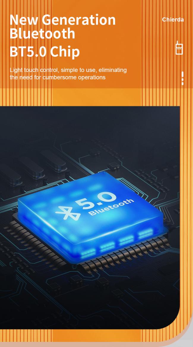 Chierda CD101F Plus walkie talkie side view