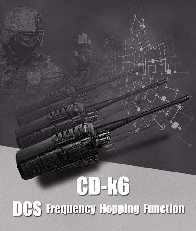Chierda CD-K6 Walkie Talkie back view