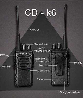 中国 チエルダ CD-K6 長距離ウォーキー・トーク 7KM 16チャンネル 販売のため