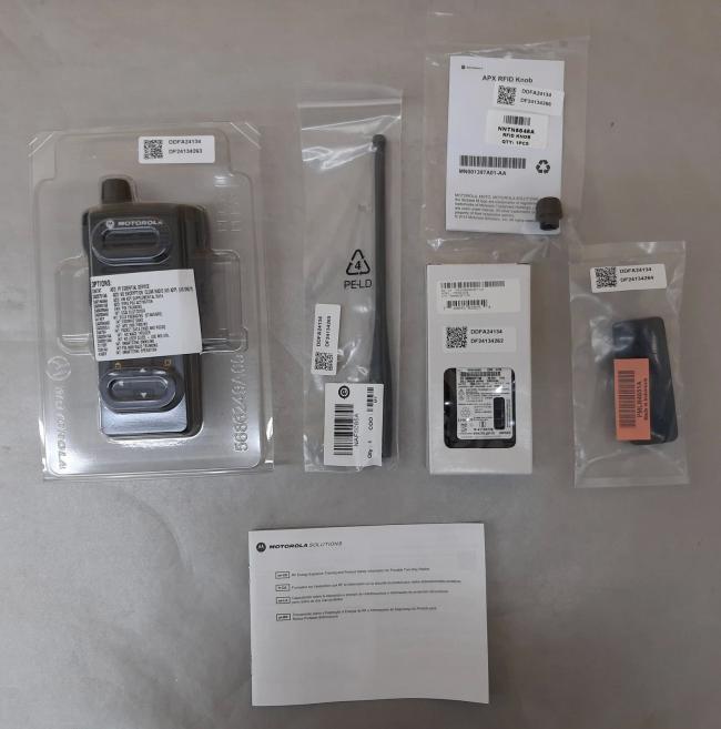 Motorola APX1000 Walkie Talkie back view