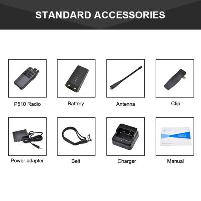 중국 Kirisun PT5200 DMR 듀얼 밴드 양방향 무전기 5W 3-5KM 범위 판매용
