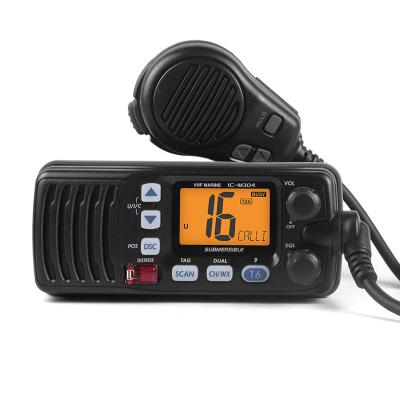 China IC-M304 25W IPX7 Waterproof Submersible VHF Marine Radio with 88 Storage Channels for Marine and Car Use for sale