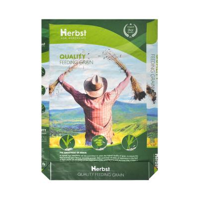 China Saco durável da válvula da parte inferior do bloco 25kg quadrado/saco tecido PP para a semente da grama à venda