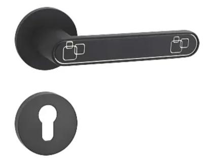 China Modern Style Door Lock Handle for Indoor Doors and 35-60mm Thickness for sale