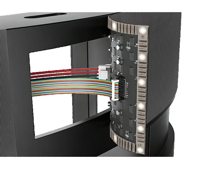 Front maintenance system showing easy module replacement