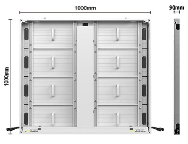 Lightweight aluminum cabinet construction