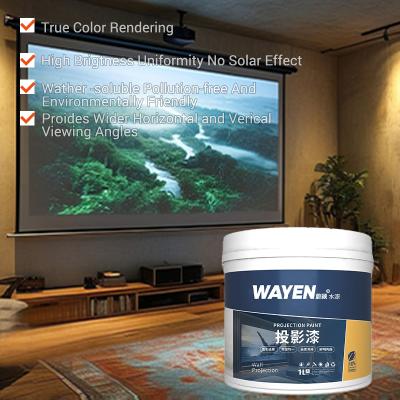 China Water Based Projection Paint Anti Light Theater Grade Projection Screen Paint for sale