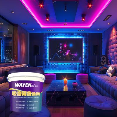 China School Lecture Halls Soundproof Paint For Walls 50voc/L Acousti Coat Sound Deadening Paint for sale