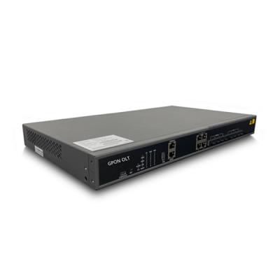 China OS-GP04W GPON OLT 8PON NMS/CLI/Web management with 4*10GE uplink port,AC/DC power,Broadcom chip ZTE,Fiberhome,Huawei for sale