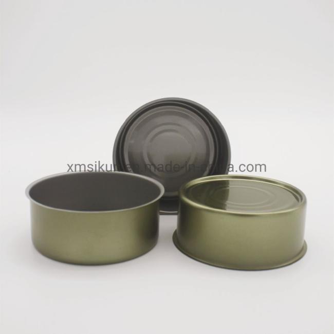 Customized Competitive Price 2-Piece Can Empty 834# Tin Can for Fish Tuna Packing