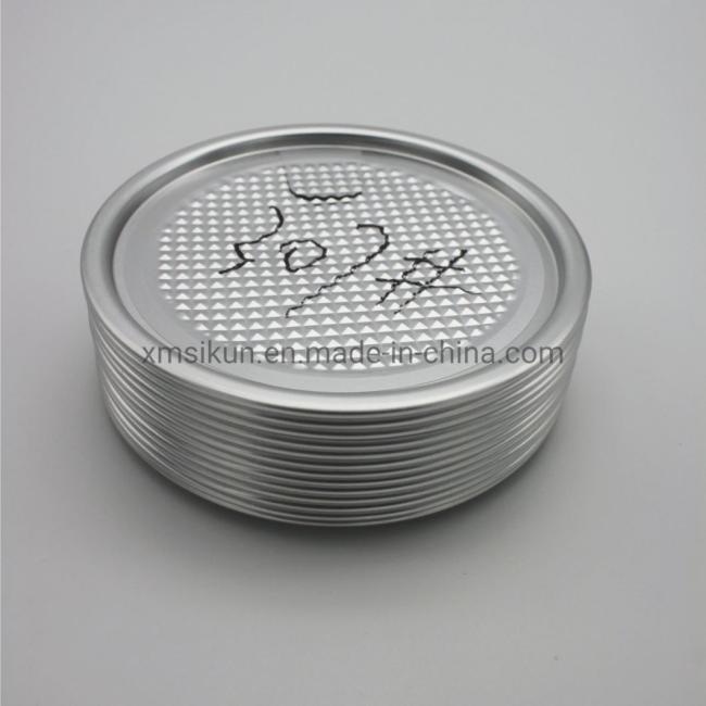 Empty Food Metal Cans with Easy-Open Lid Meat Packaging 307#